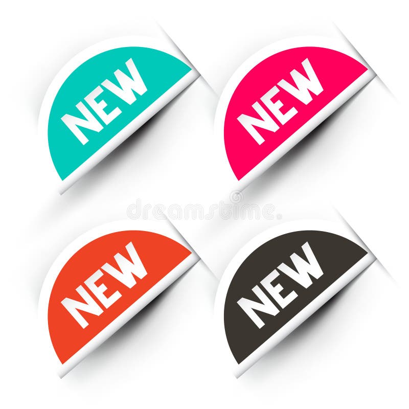 New Labels Set Vector Tag stock vector. Illustration of sticker - 67457293