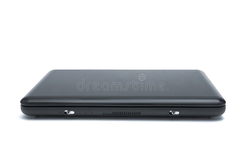 Laptop back view stock image. Image of mobile, information - 15662763