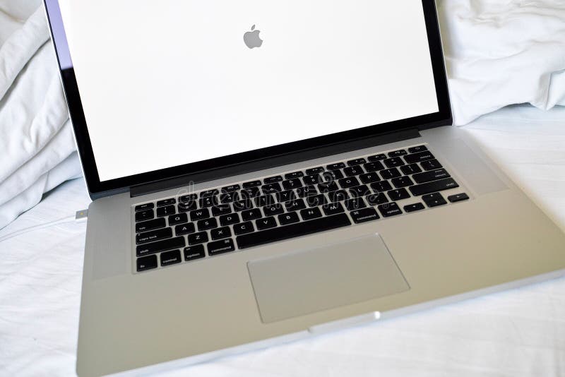 New laptop boot up screen editorial photography. Image of isolated ...