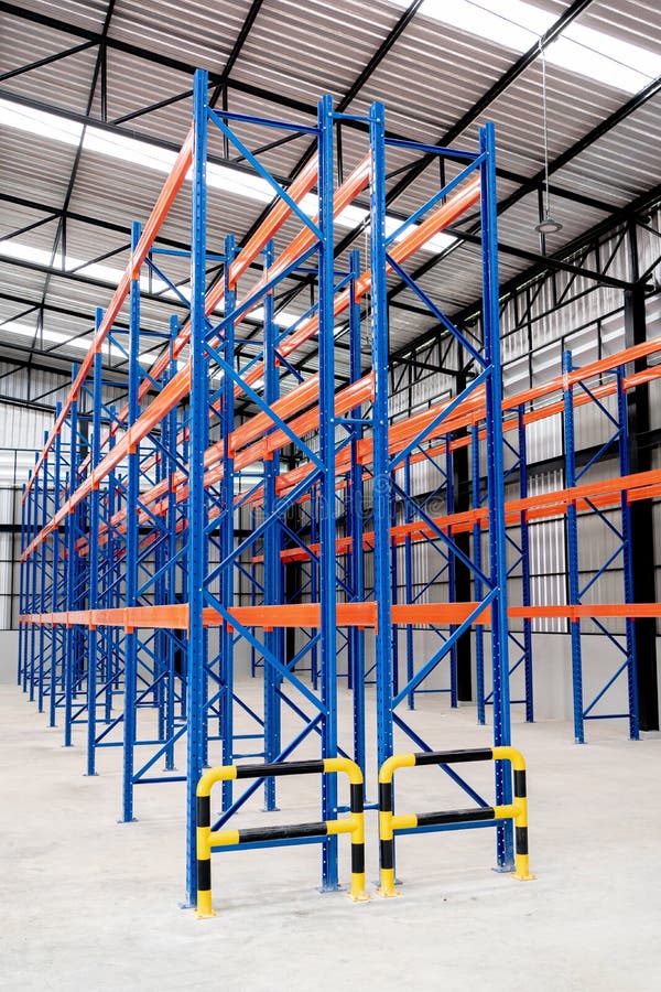 New Large Scale Distribution Warehouse with High Empty Shelves Stock ...