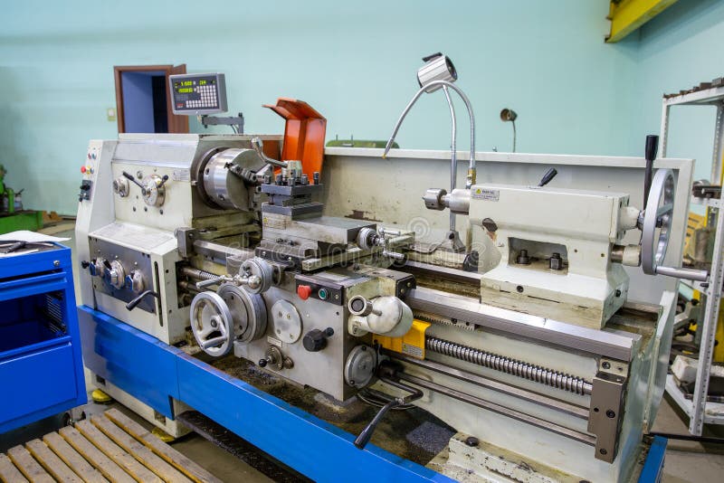 Old Lathe. Engineering Plant Stock Photo - Image of equipment ...