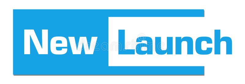 New Launch Blue Abstract Bar Stock Illustration - Illustration of text ...