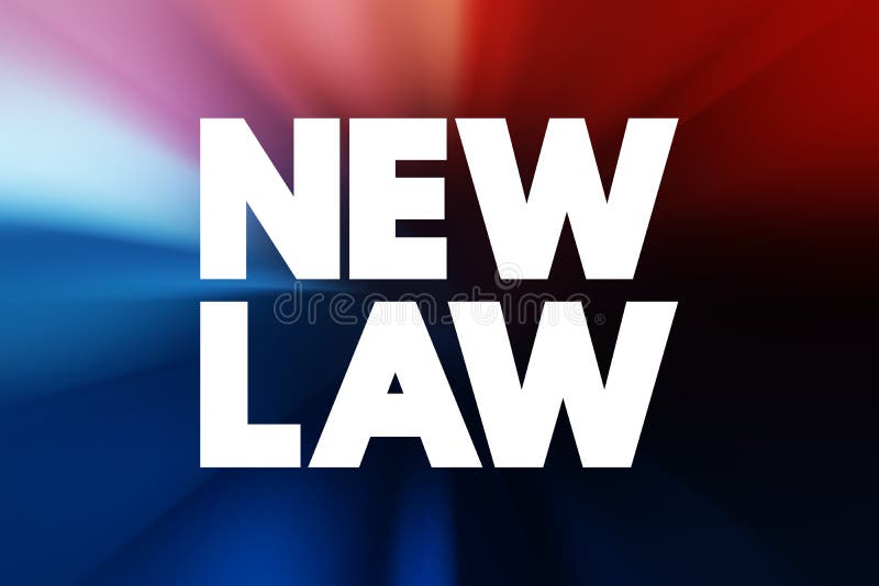 New Law Text Quote, Concept Background Stock Illustration ...