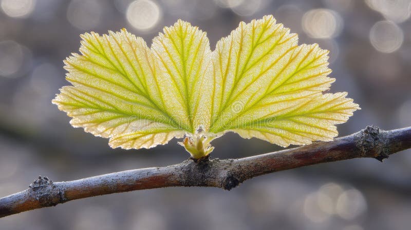 New Leaf Veins: a Delicate Spring Emergence Under Diffuse Light ...