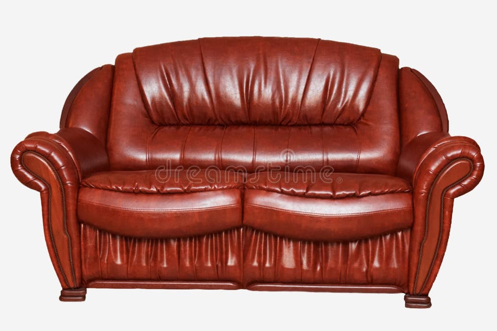 New leather divan stock photo. Image of home, comfortable - 9064922