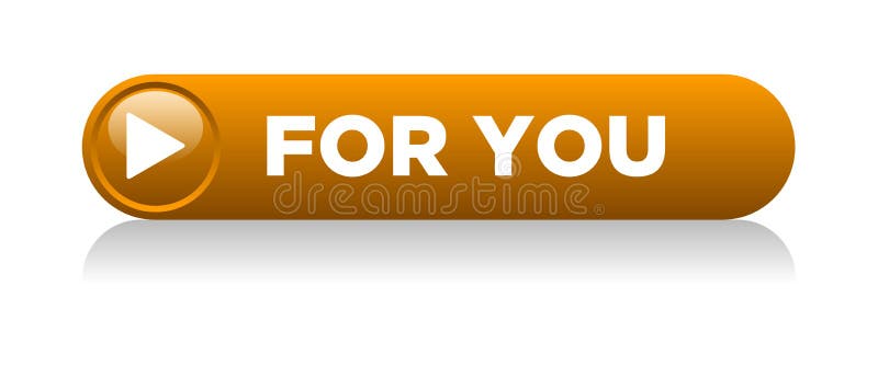 For You Icon Button on White Stock Illustration - Illustration of ...