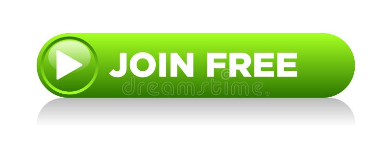 Join Free Icon Button on White Stock Illustration - Illustration of ...