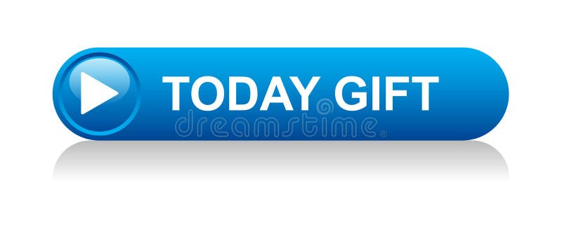Today Gift Icon Button on White Stock Illustration - Illustration of ...