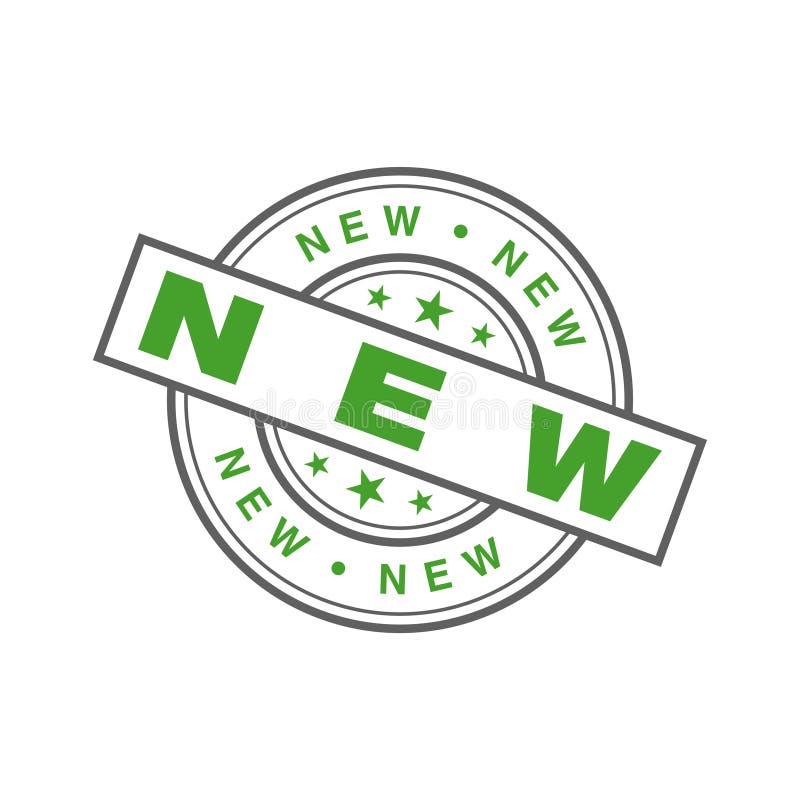 New Letter Rubber Stamp Template Design Stock Vector - Illustration of ...