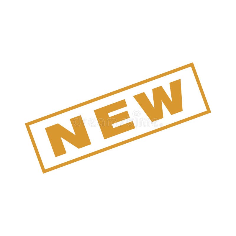 New Letter Rubber Stamp Template Design Stock Vector - Illustration of ...