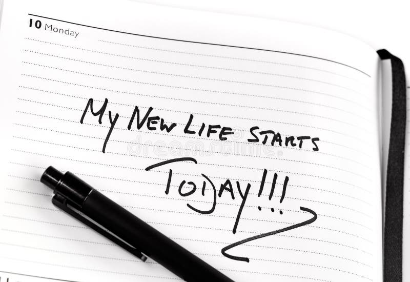 New Life stock image. Image of life, notebook, monday - 24668139