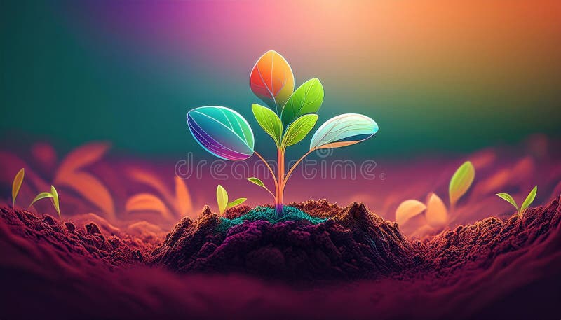 New Life Emerges from the Soil Stock Image - Image of seedlings ...