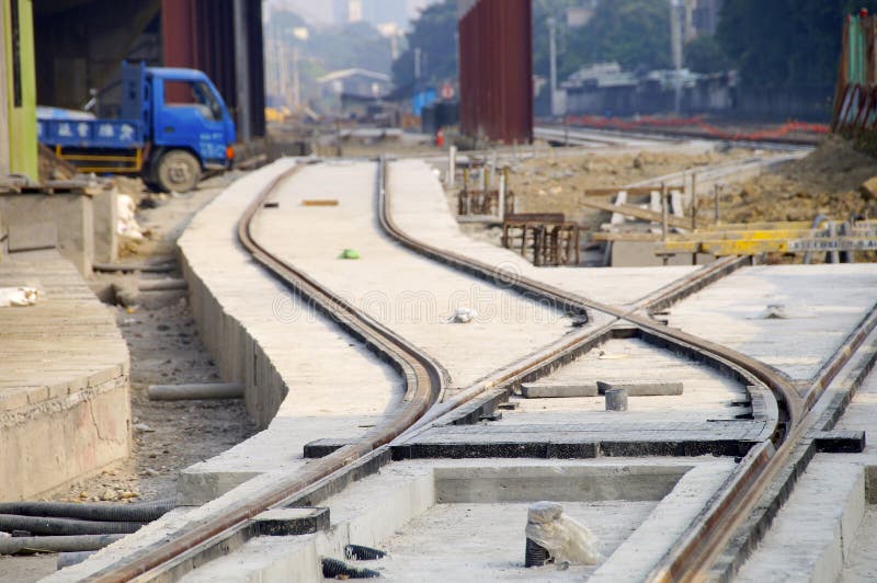 New Light Rail Rapid Transportation System Stock Photo - Image of ...