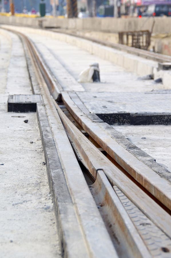 New Light Rail Rapid Transportation System Stock Photo - Image of ...