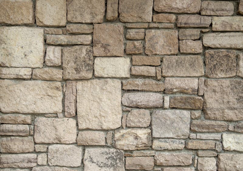 New Light Stone Wall Closeup Stock Photo - Image of texture, backdrop ...