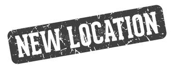 New Location Rectangular Sign. New Location Stamp Stock Vector ...