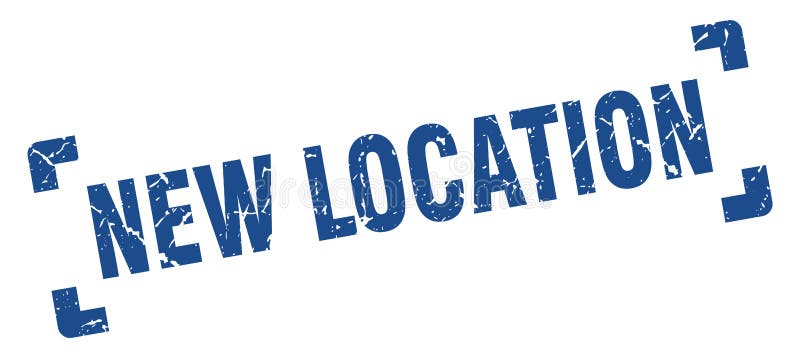 New Location Stamp. New Location Round Vintage Grunge Label Stock ...