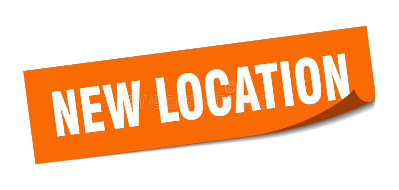 New Location Sticker. New Location Square Isolated Sign Stock Vector ...