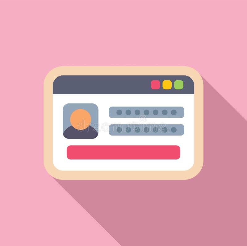 New Login Device Icon Flat Vector. Form Register Sign Stock Vector ...