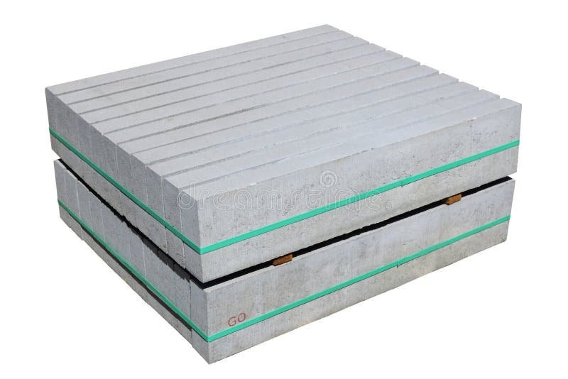 The New Long Rectangular Concrete Curb Road Blocks of a Rectangular ...