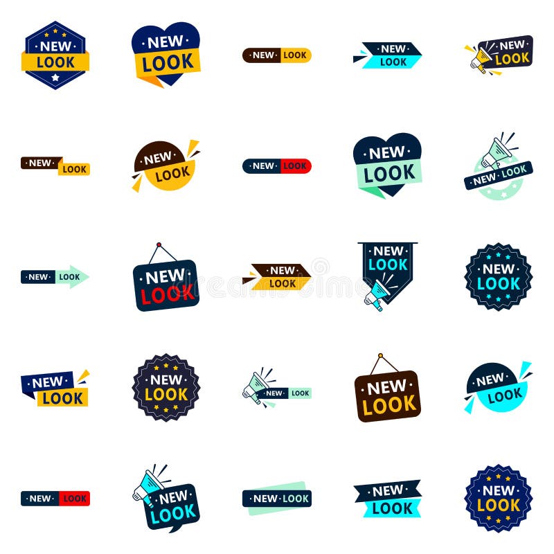 New Look 25 Eyecatching Vector Designs for a Modern Brand Image Stock ...