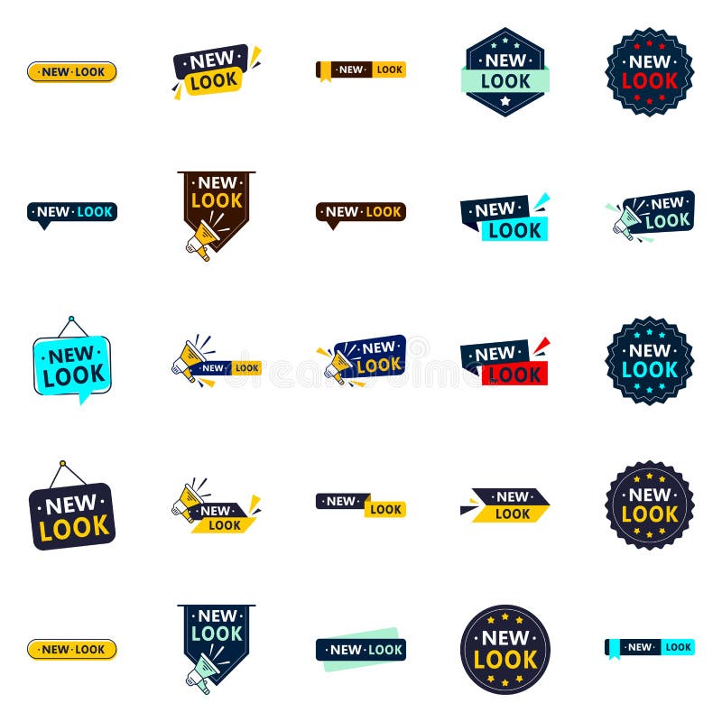 New Look 25 Eyecatching Vector Designs for a Modern Brand Image Stock ...