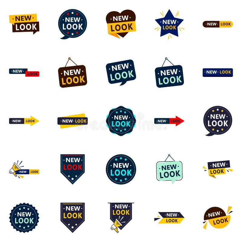 New Look 25 Eyecatching Vector Designs for a Modern Brand Image Stock ...