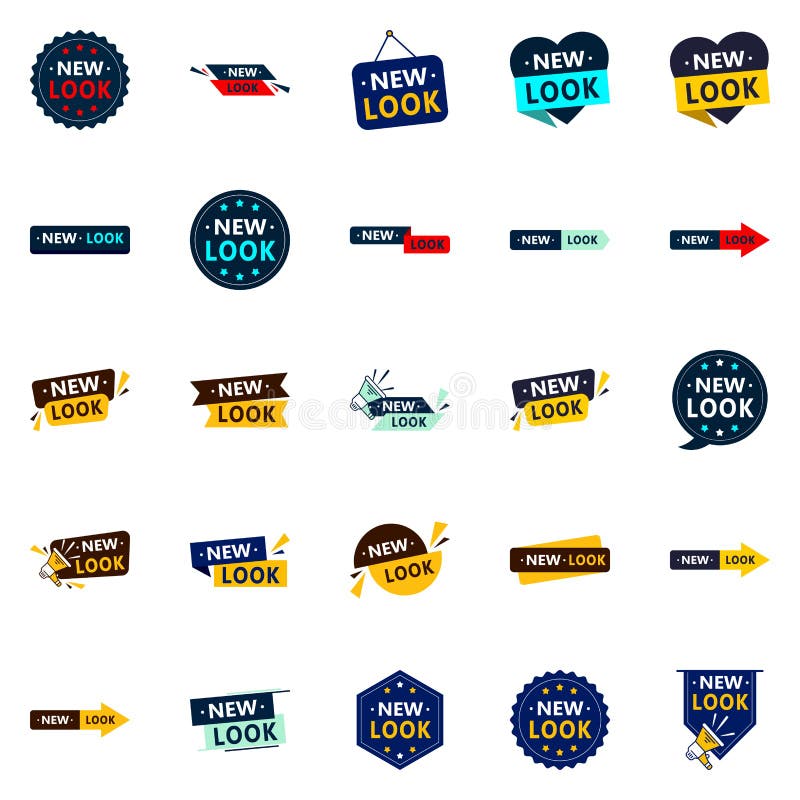 New Look 25 Eyecatching Vector Elements for a New Brand Identity Stock ...