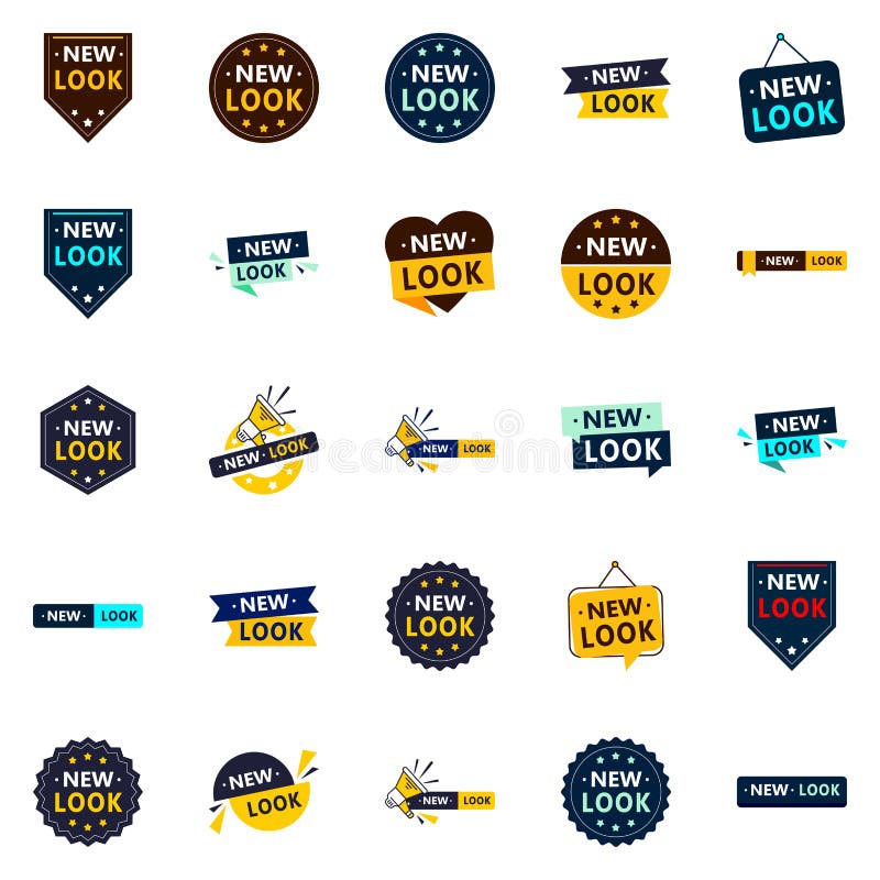 New Look 25 Innovative Vector Designs To Revamp Your Brand Image Stock ...