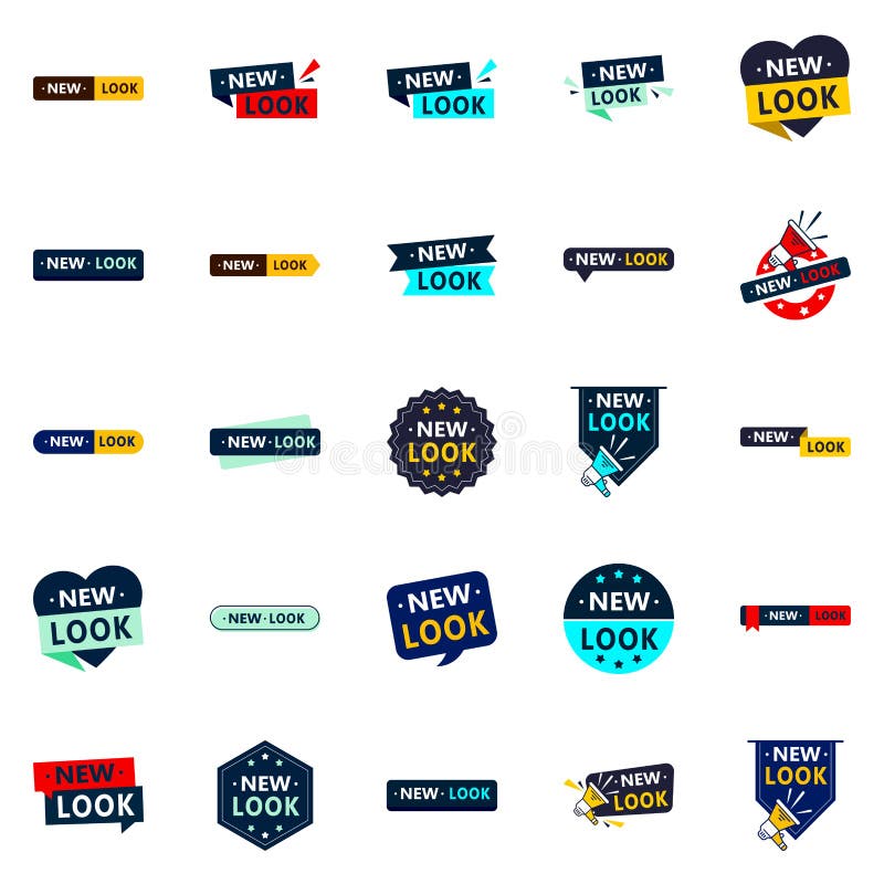 New Look 25 Innovative Vector Images for a Fresh Rebrand Stock Vector ...