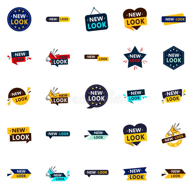 New Look 25 Innovative Vector Images for a Fresh Rebrand Stock Vector ...