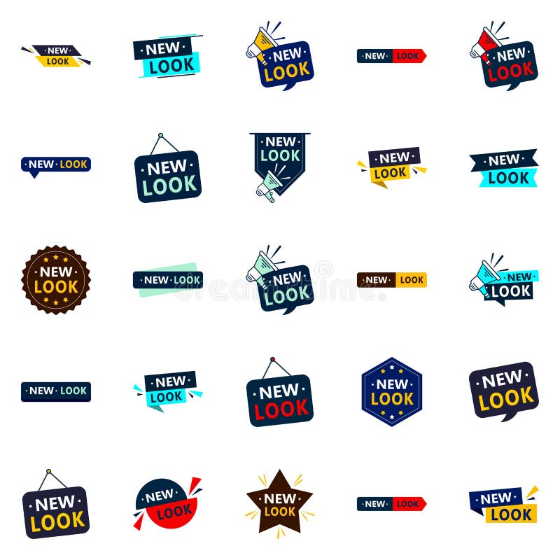 New Look 25 Professional Vector Designs for a New Brand Image Stock ...
