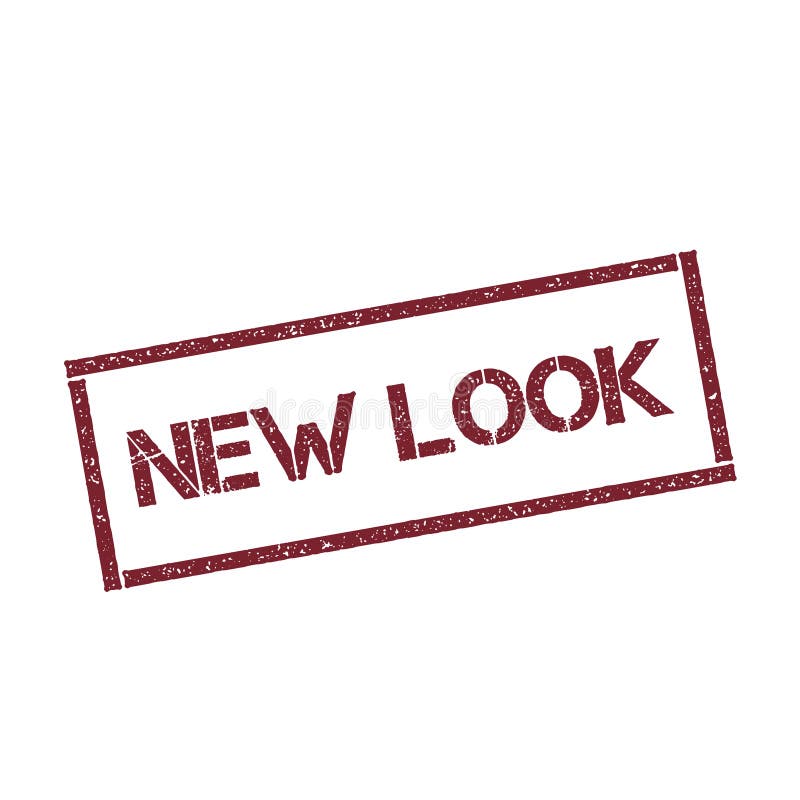 New Look Rectangular Stamp. Stock Vector - Illustration of design ...
