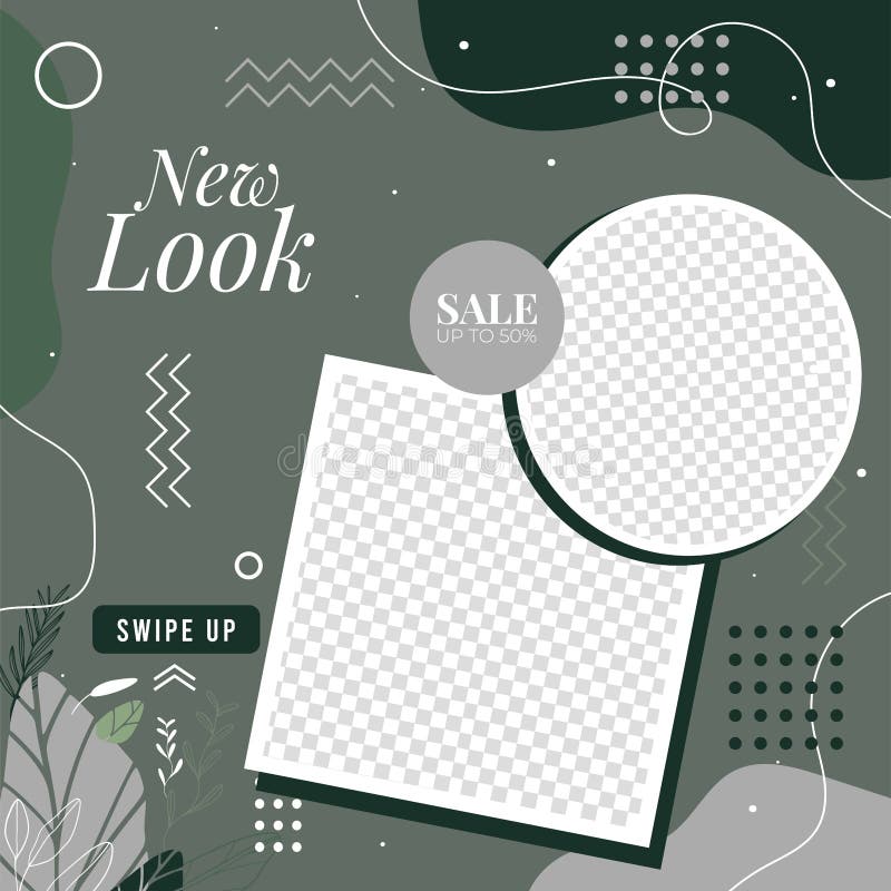 New Look Social Network Editable Template Vector Stock Vector ...