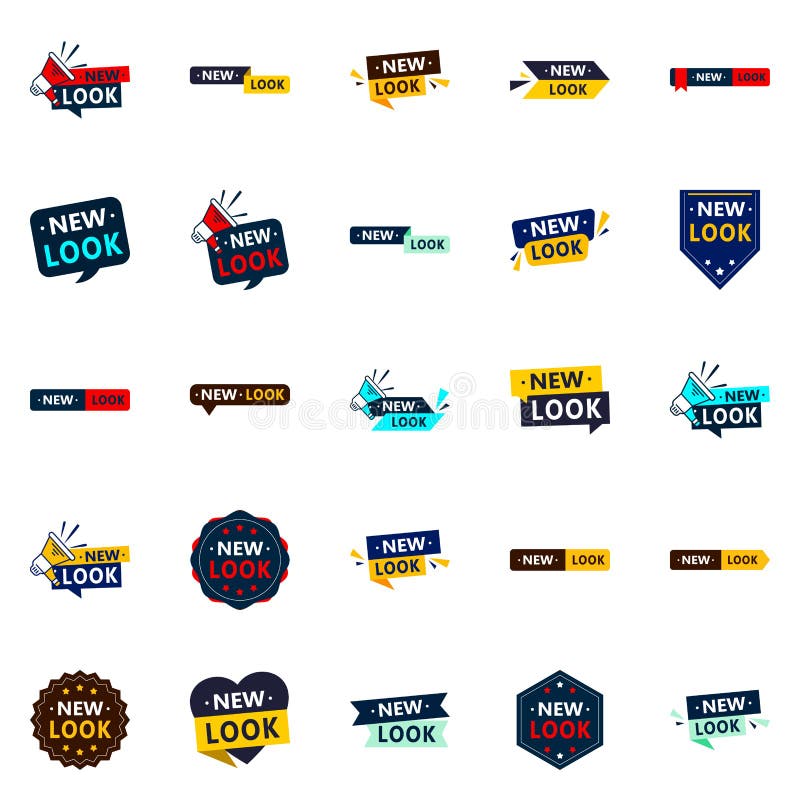 New Look 25 Unique Vector Elements for a New Brand Identity Stock ...