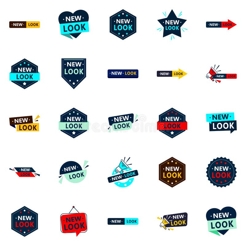 New Look 25 Versatile Vector Designs for a New Brand Direction Stock ...