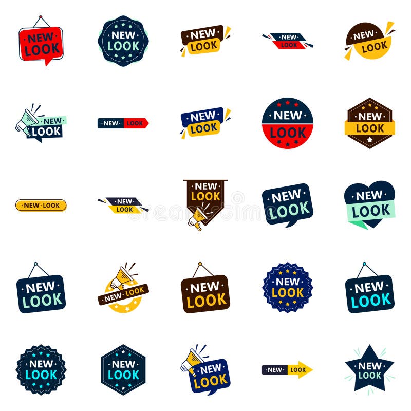 New Look 25 Versatile Vector Designs for a Refreshed Brand Image Stock ...