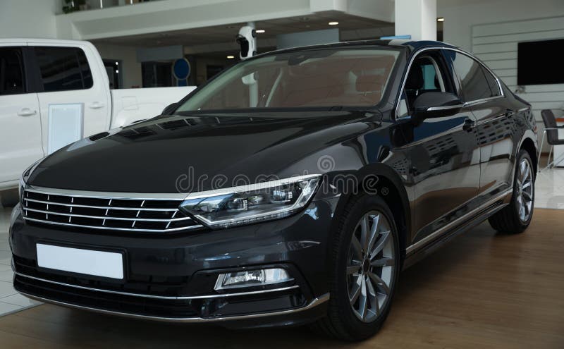 New Luxury Car in Modern Auto Stock Photo - Image of driver, design ...