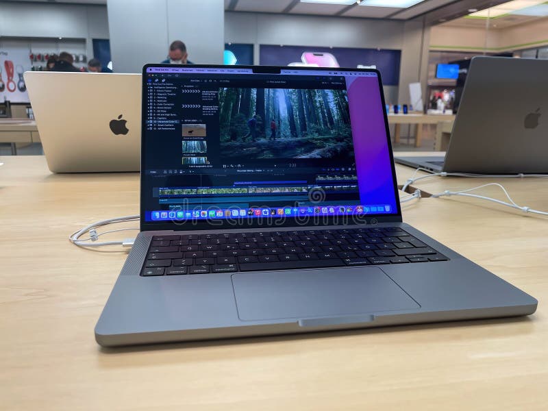 The new MacBook Pro 2021. editorial photography. Image of electronic ...