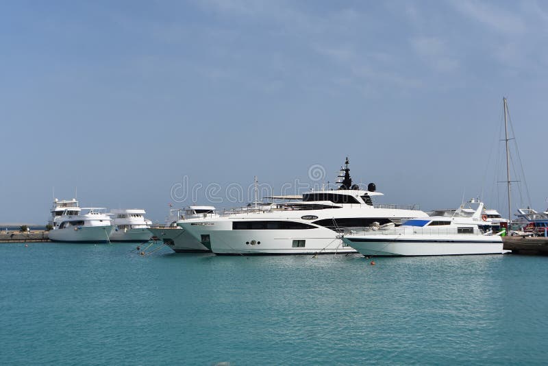 New Marina Harbor, in Hurghada. Editorial Photography - Image of ...