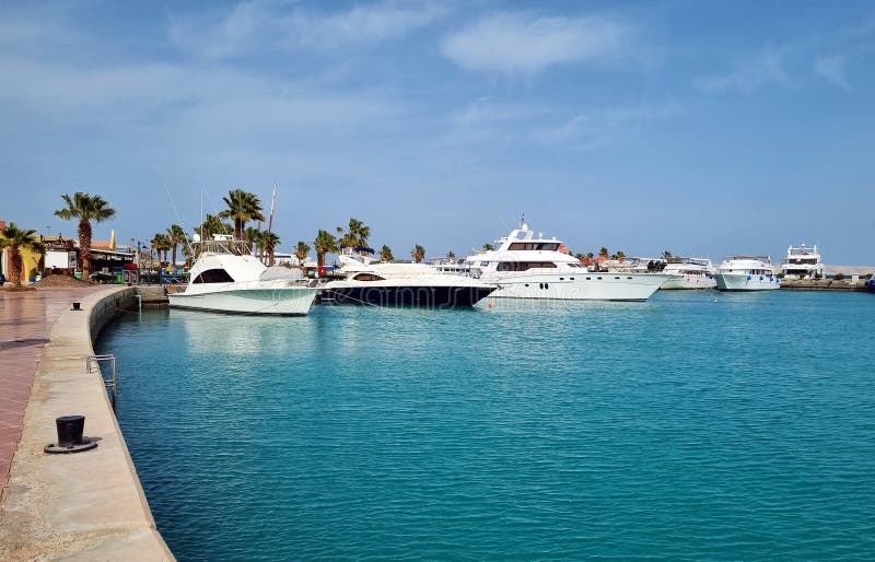 New Marina Harbor, in Hurghada. Editorial Stock Photo - Image of ...