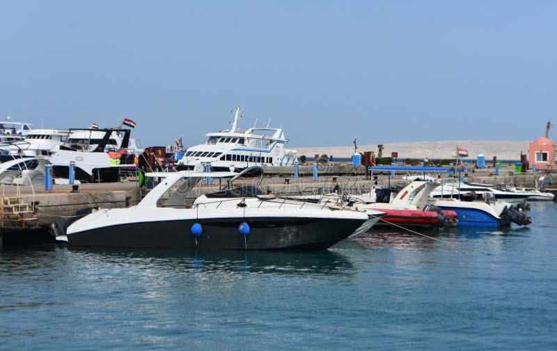 New Marina Harbor, in Hurghada. Editorial Photography - Image of ...