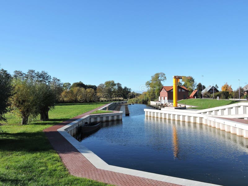 Flood in Lithuania editorial photography. Image of sign - 49095987
