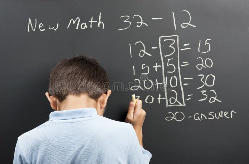 New math frustration. stock image. Image of math, subtract - 45963111