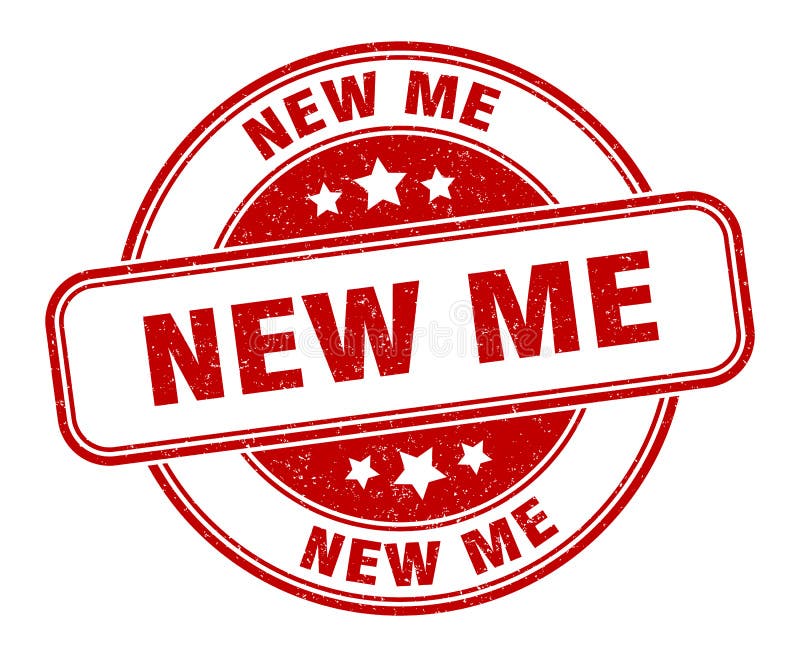 New Me Stamp. New Me Label. Round Grunge Sign Stock Vector ...