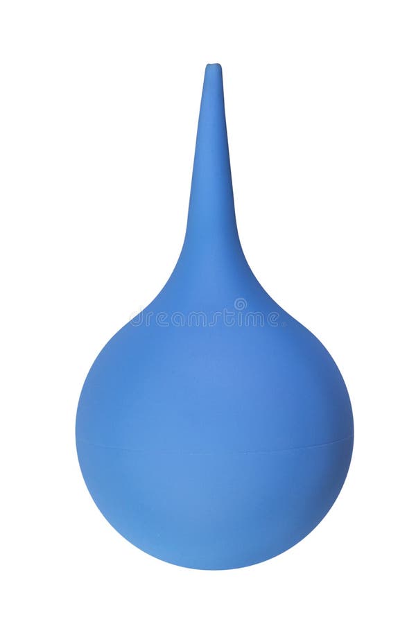 New Medical Rubber Bulb Close Up Isolated on White Stock Image - Image ...