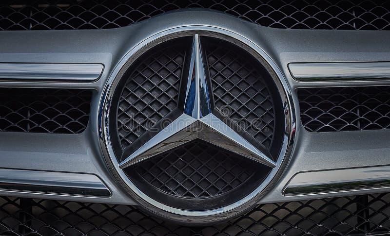 New mercedes logo editorial stock image. Image of exhibitor - 91680674