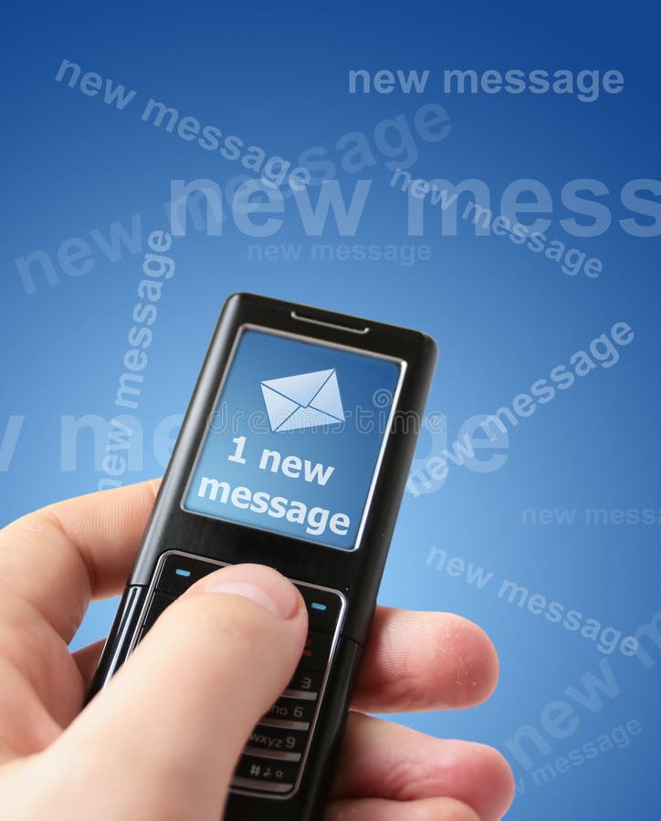 New message received stock image. Image of cellphone, digital - 4808563