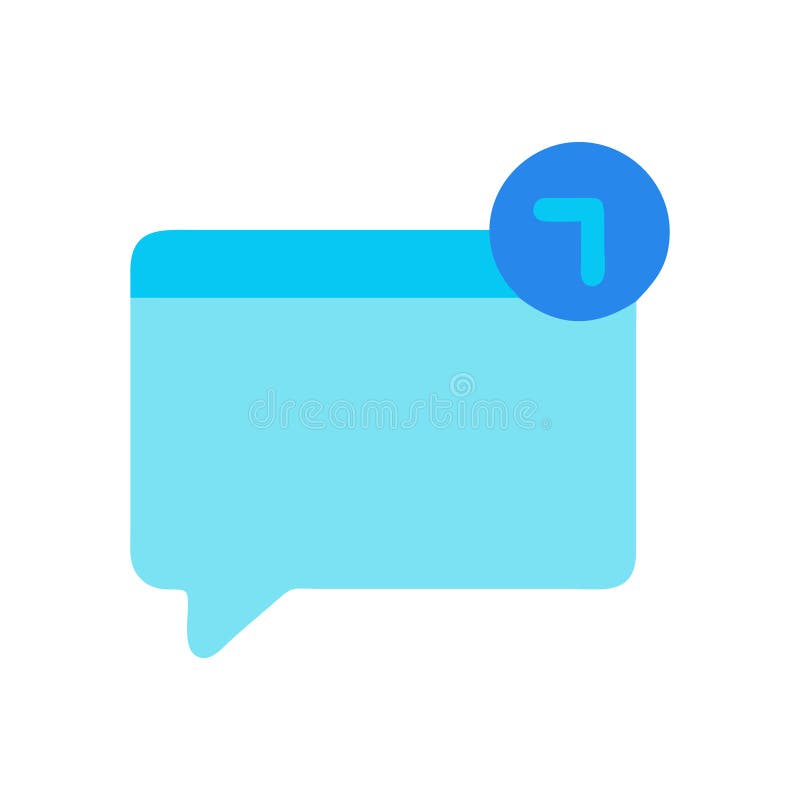 New Message Box Icon for Alerts Stock Vector - Illustration of message ...