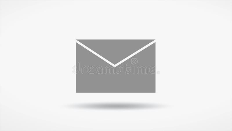 New Message 2D Icon Animation for Mail Message App Stock Video - Video ...